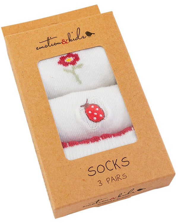 Garden Cotton Baby Girl Socks, Gift for a Newborn Girl