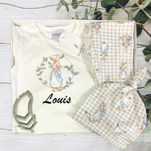 Little Miracle Personalised Baby Gift Box, Peter Rabbit New Baby Gifts