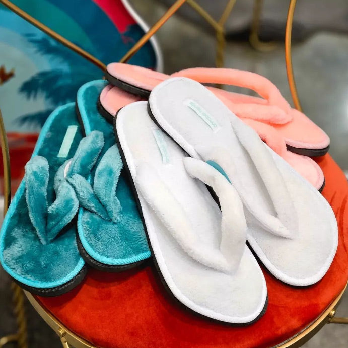 Soft Glam Thong Slippers, Wellness Gift for Mum
