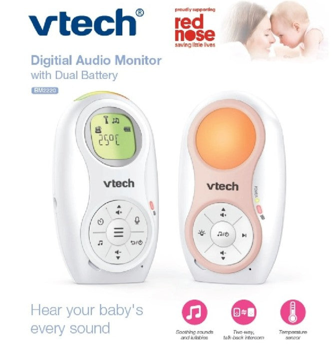 VTech Baby Monitor: Two-Way Talk, Night Light & Temperature BM2050