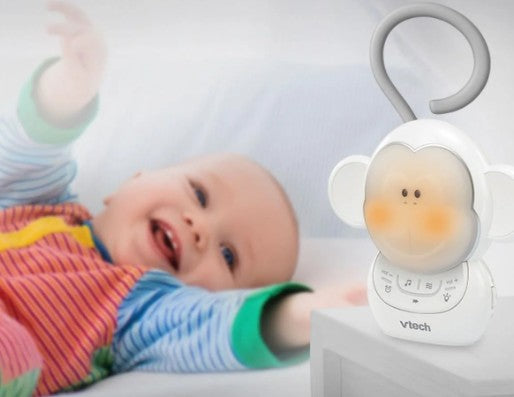 VTech Safe & Sound Monkey Portable Baby Sound Machine & Night Light