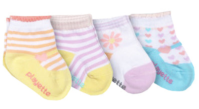 Playette Baby Girl Socks, fashion bootie socks for girls