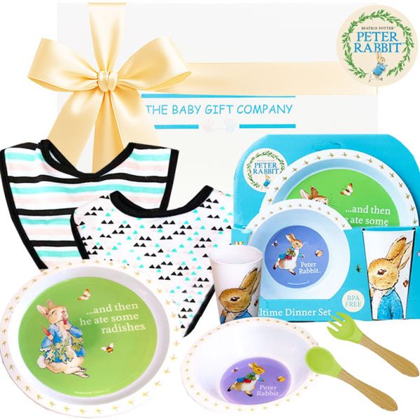 Peter Rabbit Baby Gift Box, Cute New Baby Gift Hamper