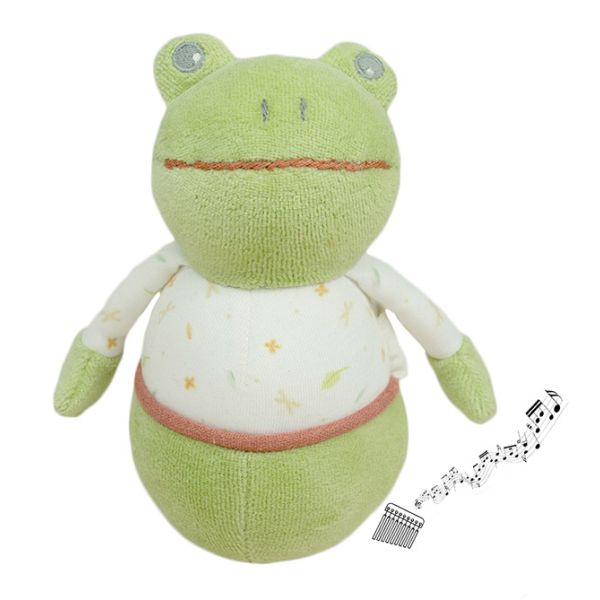 TIKIRI Gemba the Frog Baby Toy, Organic baby safe toys
