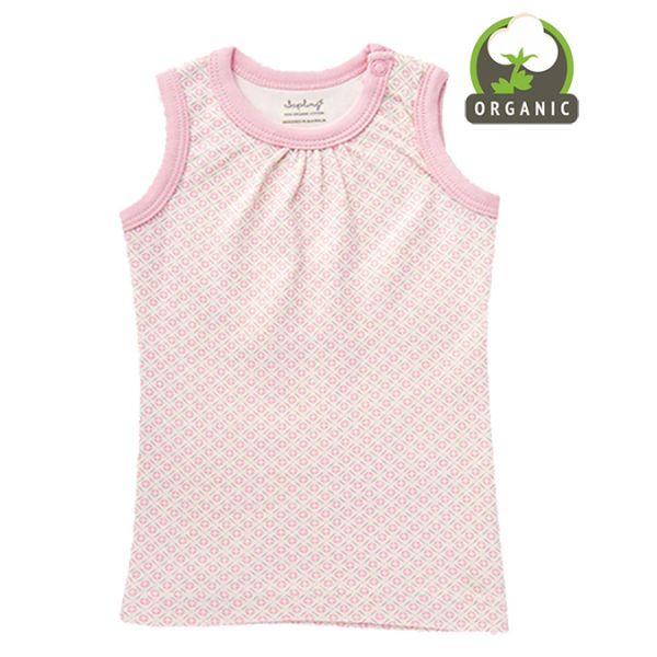 Sapling Child Organic Dusty Pink Baby Vest