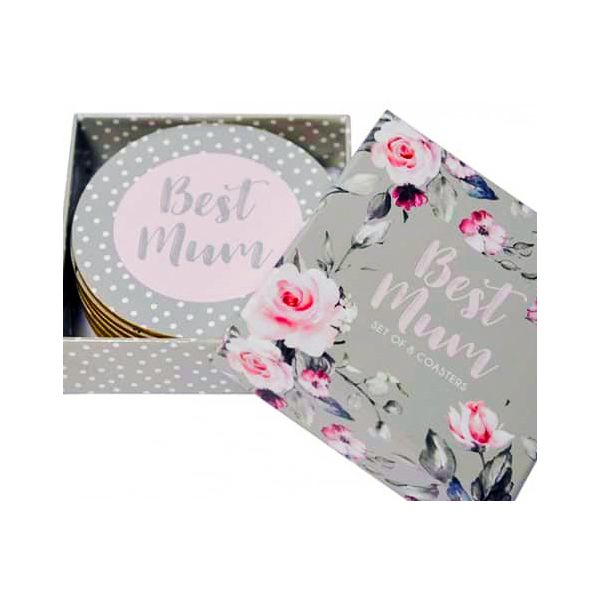 Best Mum Coaster Gift Set, Mother's Day Presents